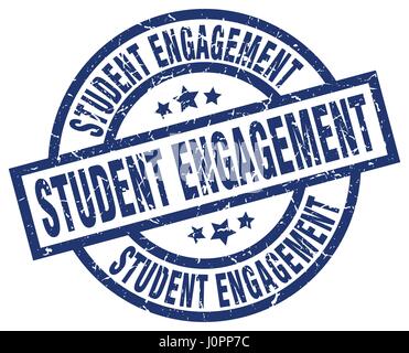 student engagement blue round grunge stamp Stock Vector Image & Art - Alamy