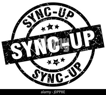 sync-up sign. sync-up grunge black stamp. Label Stock Vector Image ...