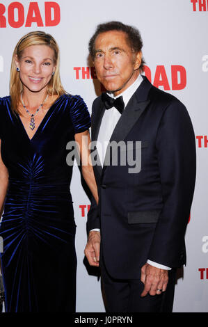 Andrea Hissom (l) and Steve Wynn attends the Broad Museum black tie ...