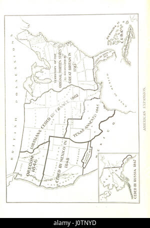 Territorial Acquisitions of United States, Map Stock Photo - Alamy