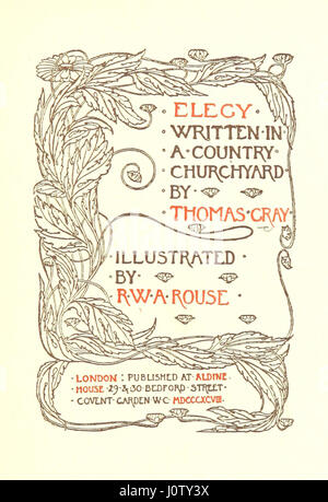 This edition of 'Elegy Written in a Country Churchyard' by Thomas Gray ...