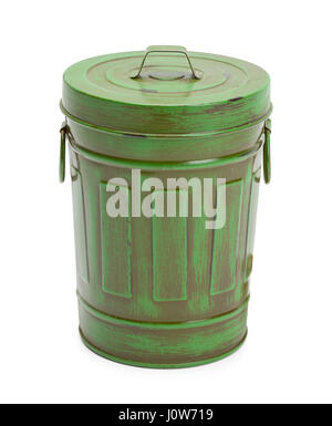 garbage can isolated on white background Stock Photo - Alamy