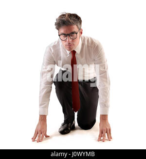 Determined handsome guy ready for action Stock Photo - Alamy