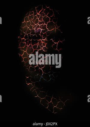Cracked face mask Stock Photo - Alamy