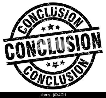 conclusion black round stamp Stock Vector Image & Art - Alamy