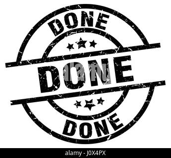 done round grunge black stamp Stock Vector Image & Art - Alamy