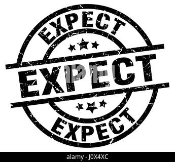 expect stamp. expect vintage black label. Sign Stock Vector Image & Art ...
