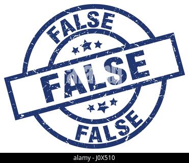 false blue round grunge stamp Stock Vector Image & Art - Alamy