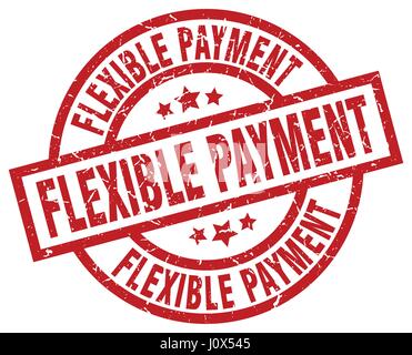 flexible payment red round stamp Stock Vector Image & Art - Alamy
