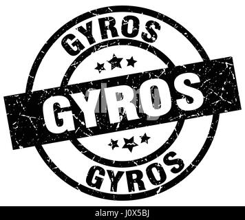 gyros black round stamp Stock Vector Image & Art - Alamy