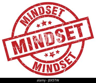 mindset red round stamp Stock Vector Image & Art - Alamy