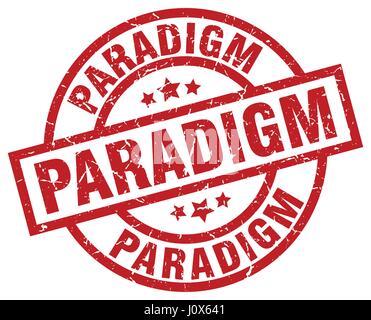 paradigm round red grunge stamp Stock Vector Image & Art - Alamy