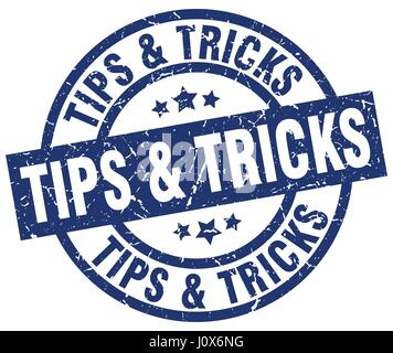 tips & tricks blue round stamp Stock Vector Image & Art - Alamy