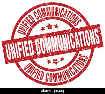 unified communications red round stamp Stock Vector Image & Art - Alamy