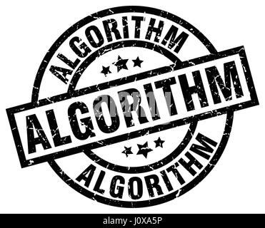 algorithm sign. algorithm grunge black stamp. Label Stock Vector Image & Art - Alamy