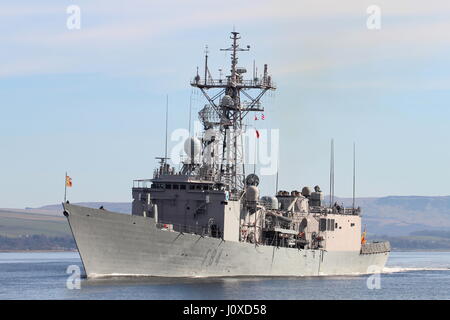 ESPS Reina Sofia (F84), a Santa Maria-class frigate of the Spanish Navy ...
