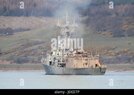 ESPS Reina Sofia (F84), a Santa Maria-class frigate operated by the ...