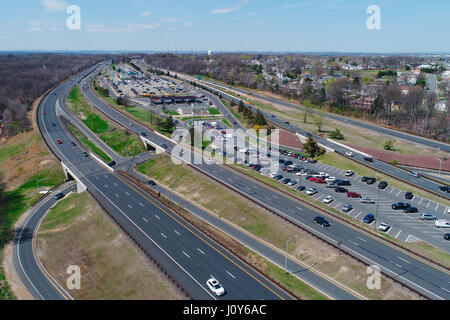 Garden State Parkway near Cheesequake Rest Area Stock Photo - Alamy