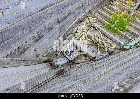 Rustic row boat in Lunenburg Nova Scotia, Canada Stock Photo - Alamy