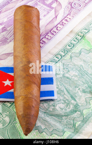 Cuban convertible peso CUC money bills from Bank of Cuba with assorted ...