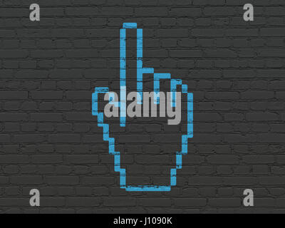 Marketing concept: Mouse Cursor on tablet pc computer Stock Photo - Alamy