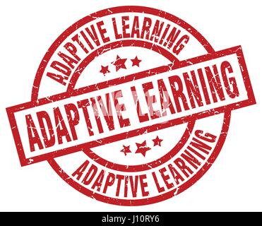 adaptive learning round red grunge stamp Stock Vector Image & Art - Alamy