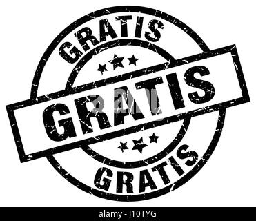 gratis sign. gratis grunge black stamp. Label Stock Vector Image & Art ...