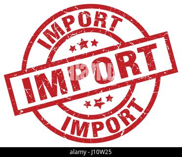 import round red grunge stamp Stock Vector Image & Art - Alamy