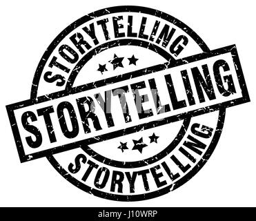 storytelling stamp. storytelling vintage black label. Sign Stock Vector ...