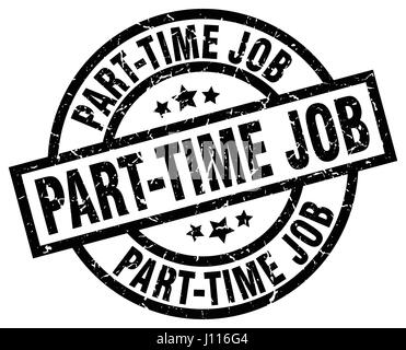 part-time job round grunge black stamp Stock Vector Image & Art - Alamy