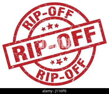 rip-off round red grunge stamp Stock Vector Image & Art - Alamy