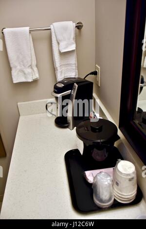 Keurig coffee machine inside hotel room Stock Photo - Alamy