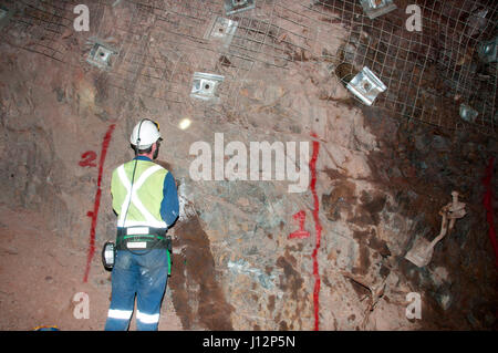 Underground Mine Surveyor Stock Photo - Alamy