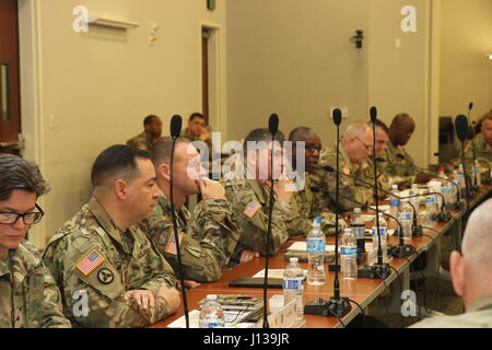 (Right) Maj. Gen. Bruce Hackett, commander of the 80th Training Command ...