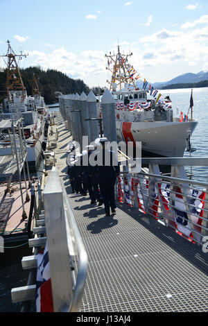 The 110 foot United States Coast Guard Cutter 'Orcas' (WPB1327) and the ...