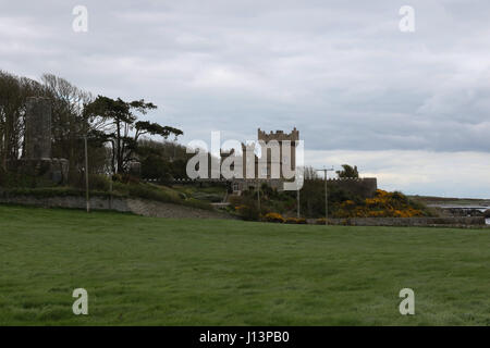 Quintin Castle, an occupied Anglo-Norman castle on the Ards Peninsula ...