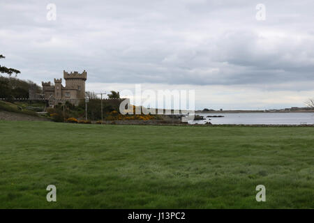 Quintin Castle, an occupied Anglo-Norman castle on the Ards Peninsula ...