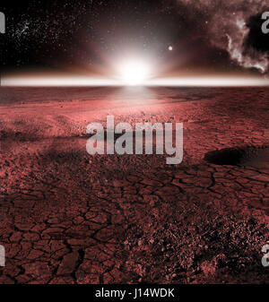 Planet Mars, red planet, on a dark background. Elements of this image ...