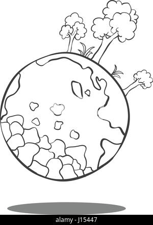 Hand draw tree world for earth day Stock Vector Image & Art - Alamy