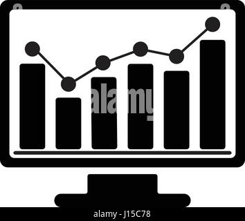 Progress monitoring black glyph icon Stock Vector Image & Art - Alamy