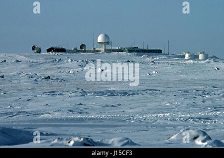 Cambridge Bay Distant Early Warning radar station. Known as the DEW ...