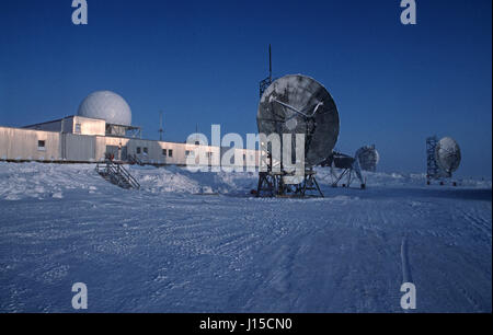 Cambridge Bay Distant Early Warning radar station. Known as the DEW ...