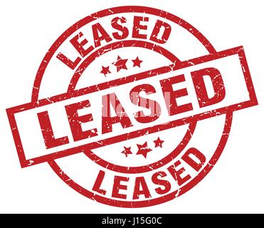 leased stamp. leased vintage red label. Sign Stock Vector Image & Art ...