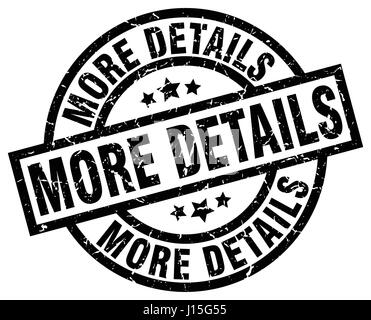 more details sign. more details grunge black stamp. Label Stock Vector ...