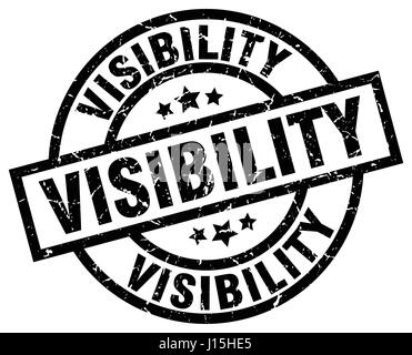 visibility round grunge black stamp Stock Vector Image & Art - Alamy