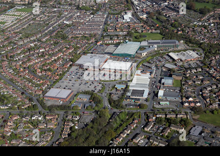 aerial view of Morrisons supermarket at Morton Park, Darlington, County ...