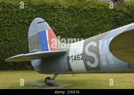 Spitfire in a garden Moffat Stock Photo - Alamy