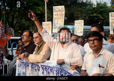 Bharatiya Janta Party activist take parts in a rally demanding arrest ...