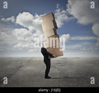 A Young boy businessman hard at work Stock Photo - Alamy