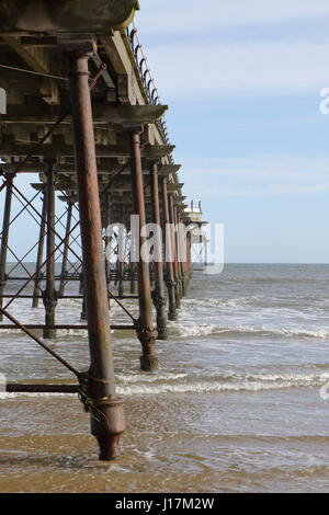 Saltburn pier, UK, early on Easter Saturday Stock Photo - Alamy